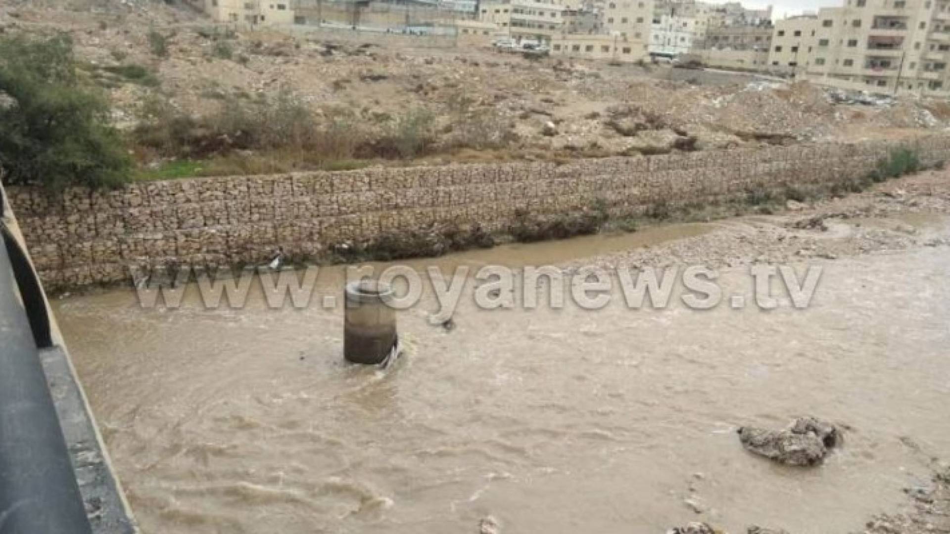 Roya News | Sel al-Zarqa water level rises