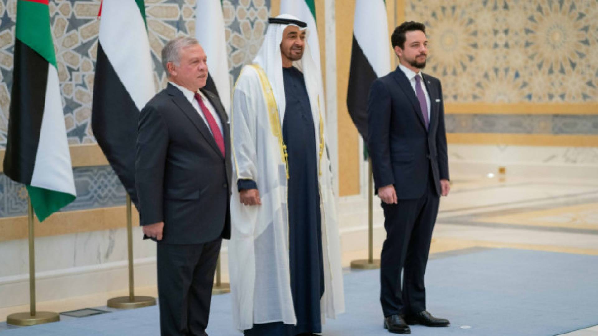 Roya News | King, Crown Prince receive UAE president in Amman